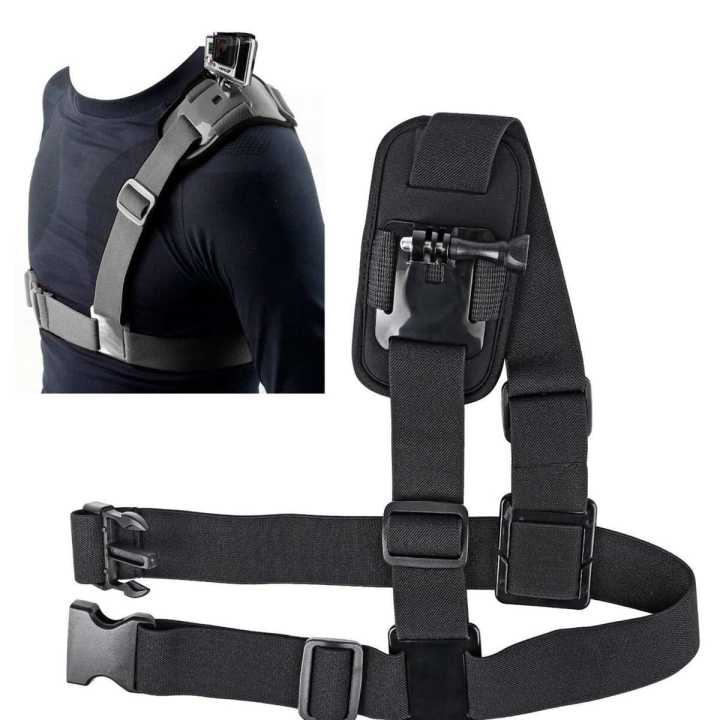 Adjustable Single Shoulder Chest Mount Harness Chesty Strap For Gopro ...