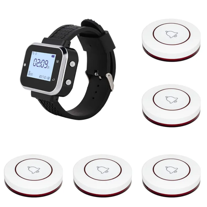 Wireless Calling System 5 Table Call Button Transmitters C | Daraz.com.np