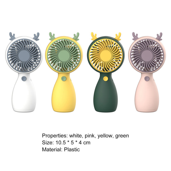 Handheld Portable Fan Long Endurance Plastic Large Air Volume USB ...