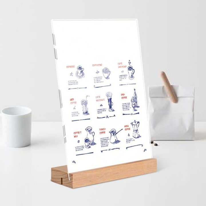 Picture Frame Slant/straight Groove Menu Paper Display Stand Highly ...