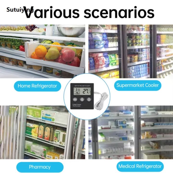 Sutuiying Mini Fridge Thermostat Electronic Digital Thermometer for ...