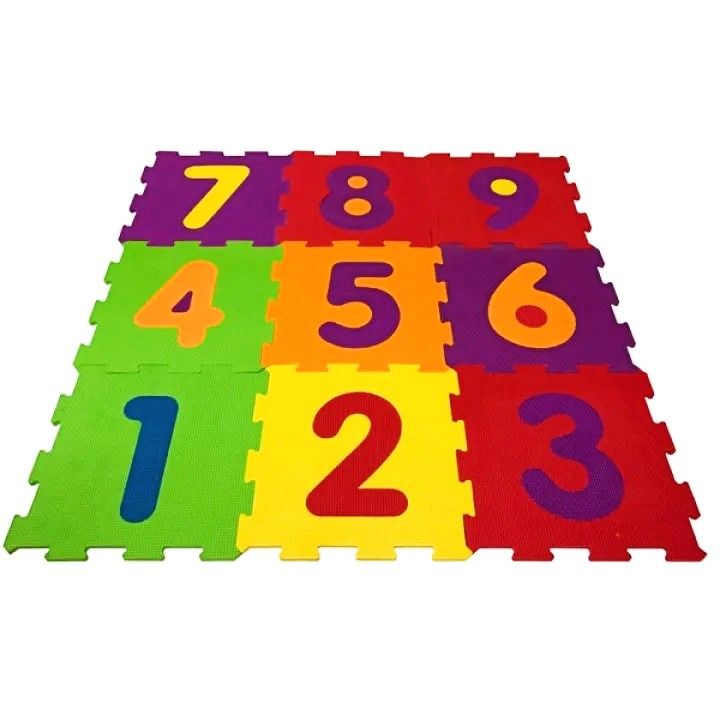 Soft Eva 9 Pieces Foam Floor Baby Kids Play Mat Gym Alphabet Numbers ...