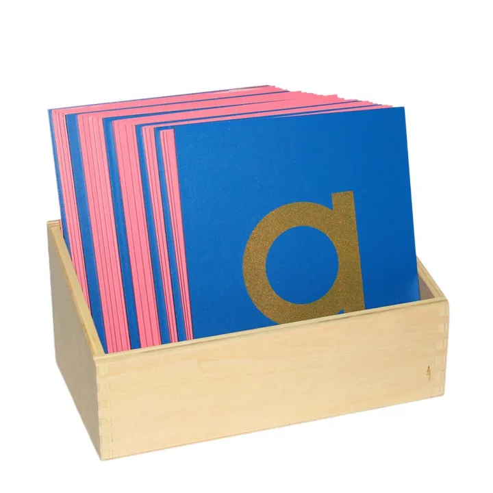 Pink/Blue Sandpaper Small Alphabet Flash Cards For Kids | Daraz.com.np