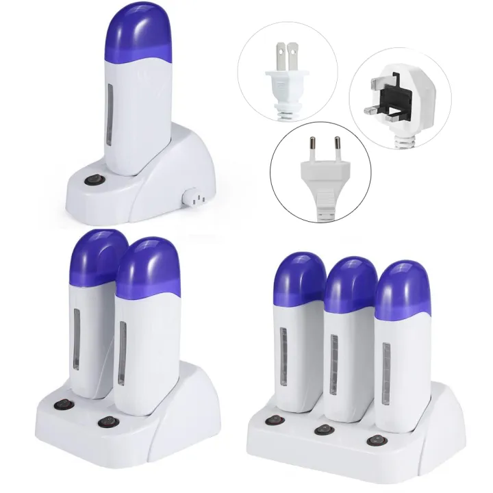 3 Types Cartridge Wax Depilatory Roller Warmer Heater Waxing Body Hair ...