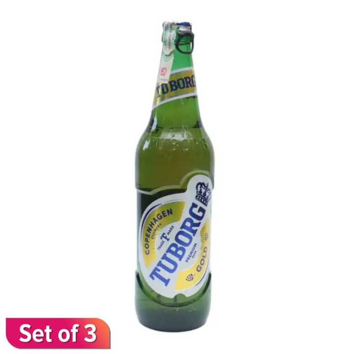 Tuborg Premium Gold Beer 650 Ml Set Of 3 | Daraz.com.np