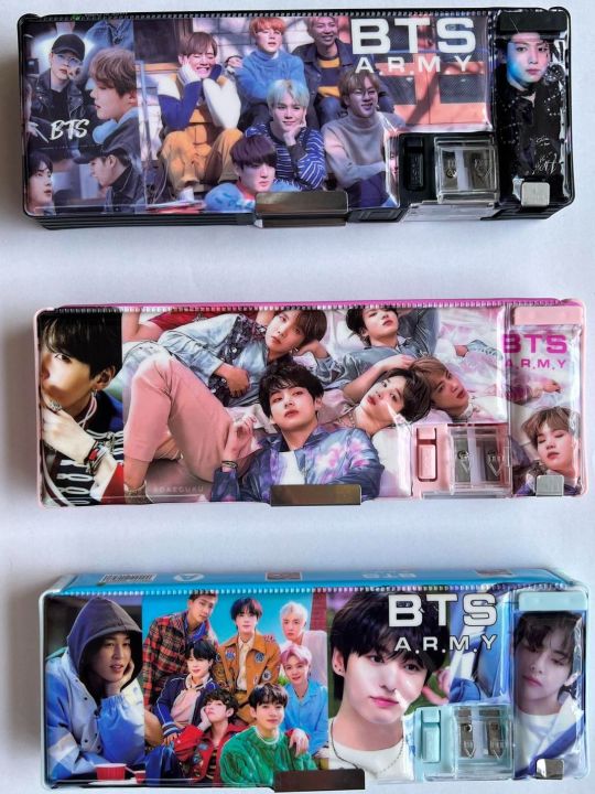 BTS Army Theme Magnetic Pencil Box - Captivating and Alluring Storage ...