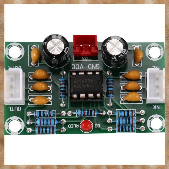 Kqueebee Mini Preamp Op Amp Module Amplifier Dual Channel NE5532 ...