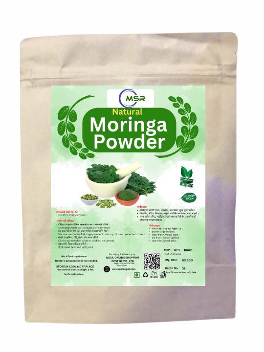 MSR Natural Moringa Powder 200gm Top Selling With Free Delivery | Daraz.com.np
