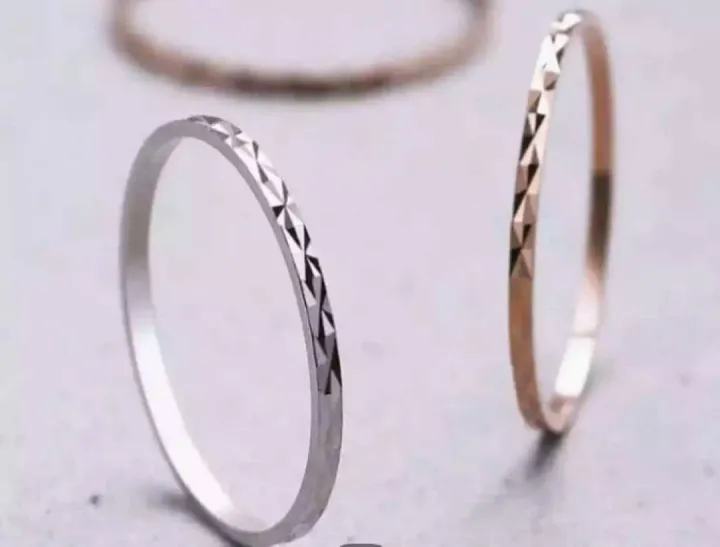 NEW Pack OF 5 Golden Silver Stainless Steel Ring/Challa For Girls/Women ...