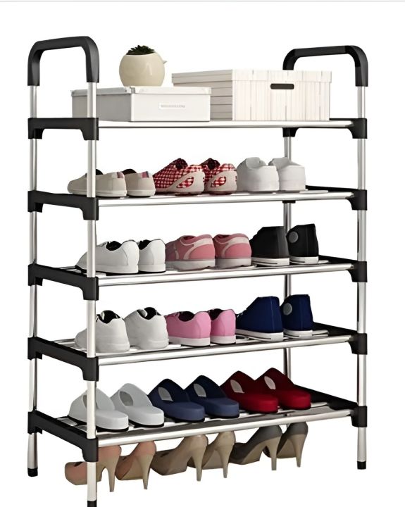 Stainless Steel Foldable Shoe Rack 5 Layers | Daraz.com.np