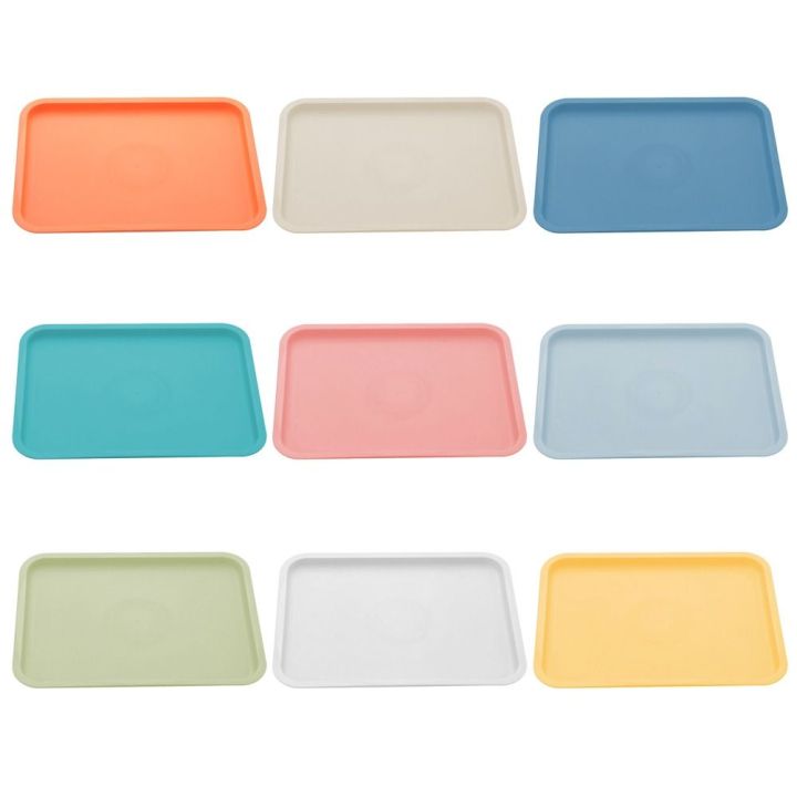 Nordic Rectangular Pallet Plastic Multiple Colors Tray Dessert Pallet ...