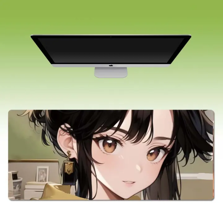 Mouse pad oversized one piece dropshipping anime girl pan pad enlarged ...
