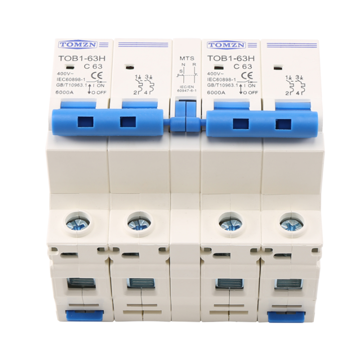 2P+2P AC Dual Power Manual Transfer Switch Circuit Breaker MCB 50HZ ...