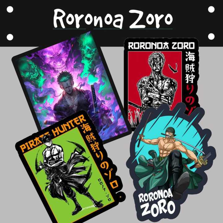 Roronoa Zoro Anime Character Stickers For Luggage, Phone, Car, Case ...