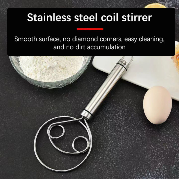 Stainless Steel Dough Whisk Flour Whisk Kitchen Dough Whisk Mixer ...