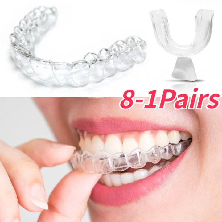 Soft Silicone Tooth Orthodontic Braces Set Teeth Whitening Boxing Trays ...