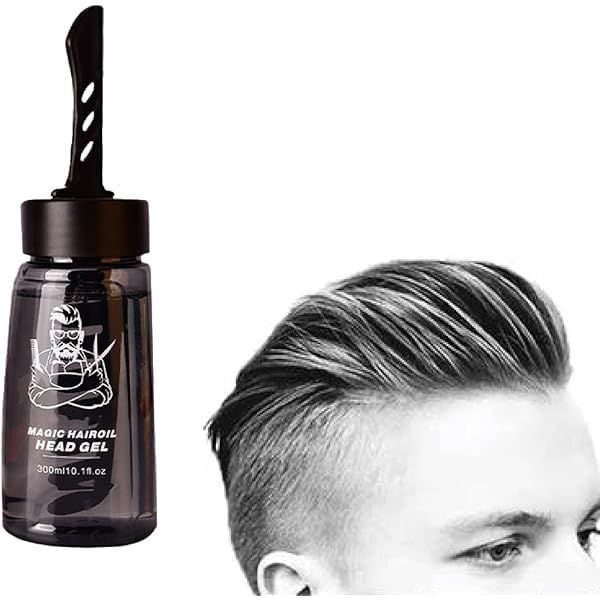 Hair Styling Gel with Comb for Men – Strong Hold, Long-Lasting Shine ...