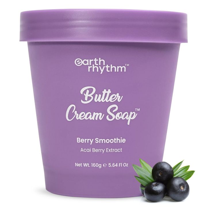 Earth Rhythm Berry Smoothie Butter Cream Soap | Body Wash | Cleanse ...