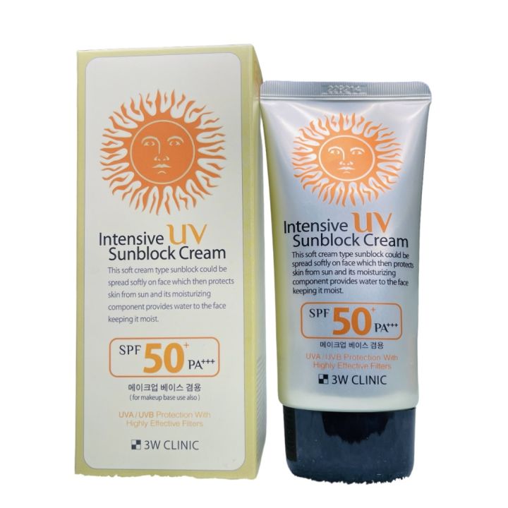 Intensive UV Sunblock Cream SPF50+ For Dry SKin 70ml - Made in Korea ...