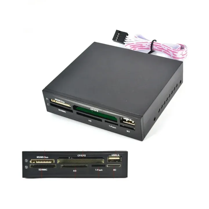 for PC Case Inbuilt Card Reader USB HUB CF MS DUO SD MMC XD M2 TFlash ...