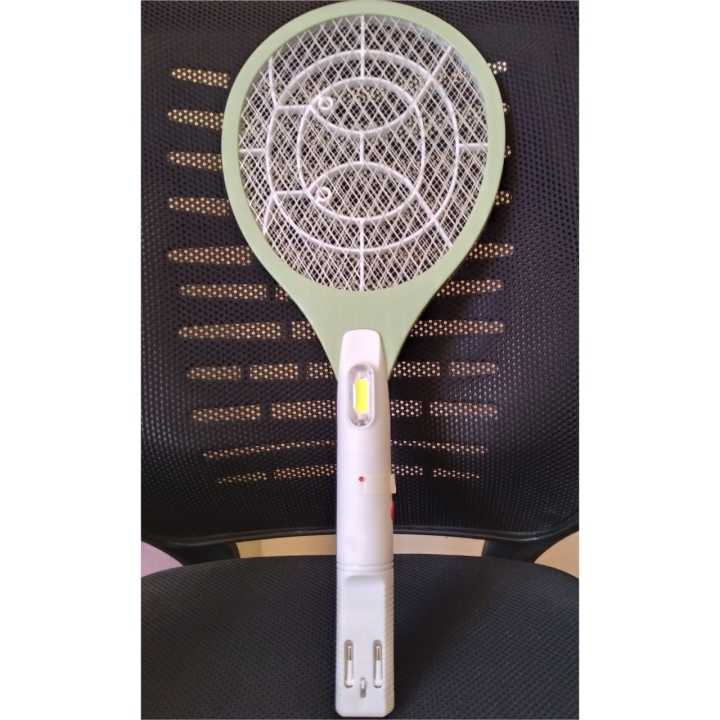 Orange Gold Rechargeable 3 Layer Mosquito Killer Bat Mosquito Racket ...
