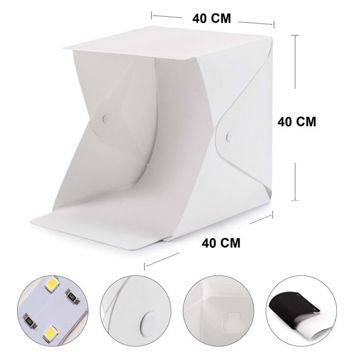 Light Box Photo Studio 40Cm X 40 Cm Professional Photography Tent With ...