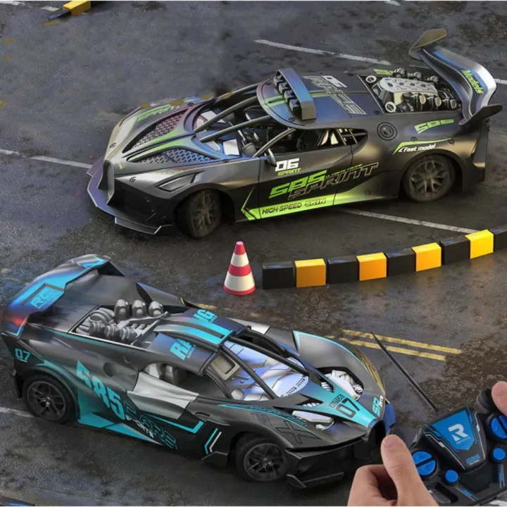 New Plastic RC Drift Car Blue Orange Racing Sports Remote Control ...