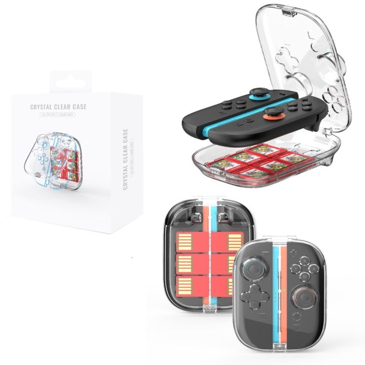 Crystal Clear Case for Nintendo Switch 2 Joycon Storage Shell Box Game ...
