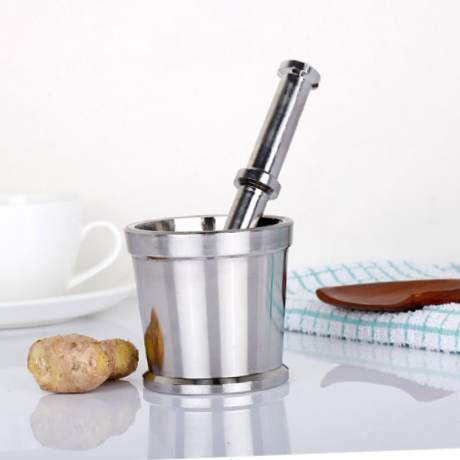 Stainless Steel Mortar& Pestle Okhal,Size 3N,Weight 1.05Kg | Daraz.com.np