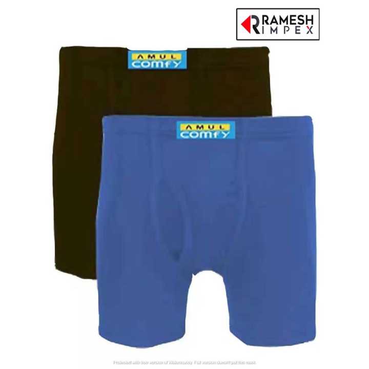 Pack Of 2 Original Amul Comfy Men's Trunk/Underwear Brief By Ramesh ...