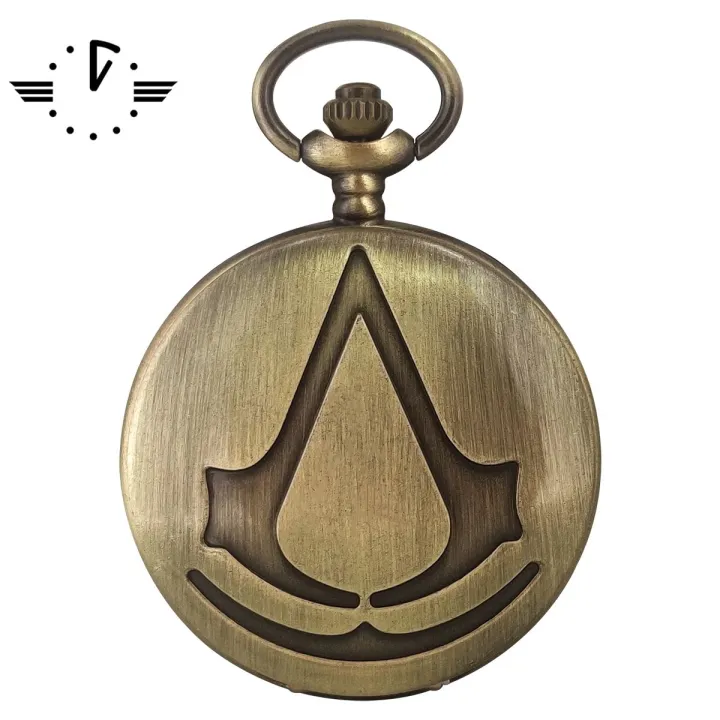 Assassin's Creed Odyssey Retro Flip Pocket Watch Badge Ancient Style ...