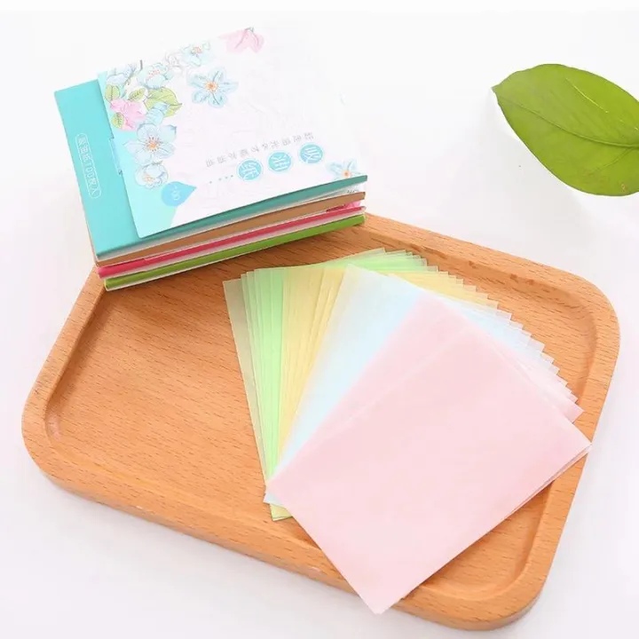 HOT BeliefMelief New style 100Pcs/box Face Oil Blotting Paper Protable ...