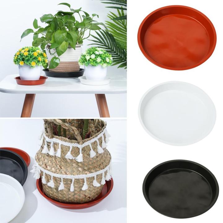 3Pcs Garden Round Durable Indoor Outdoor Plant Saucer Plastic Tray ...