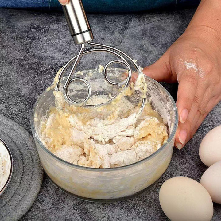 Stainless Steel Dough Whisk Flour Whisk Kitchen Dough Whisk Mixer ...