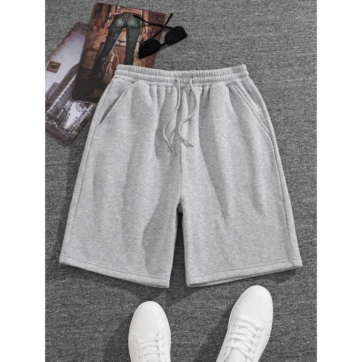 Cotton Casual Summer Regular Fit Shorts With Pockets For Men - Light ...