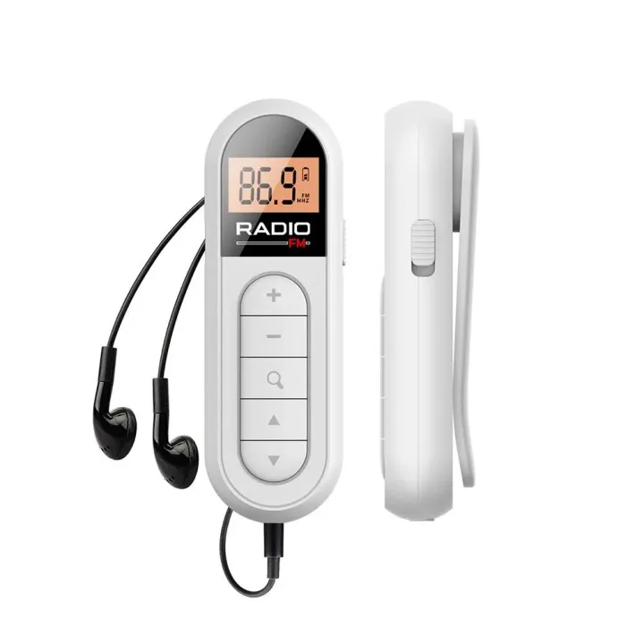 New Jogging Row Suitable, Rechargeable－Personal Small LCD Backlit Radio ...