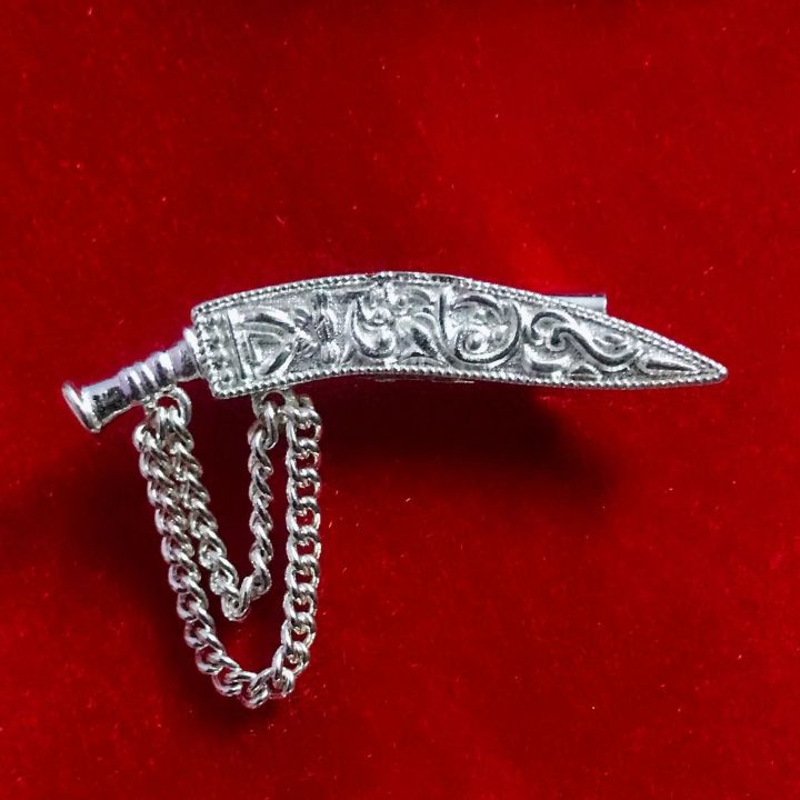 Khukuri Design Silver Plated Brooch For Men | Daraz.com.np