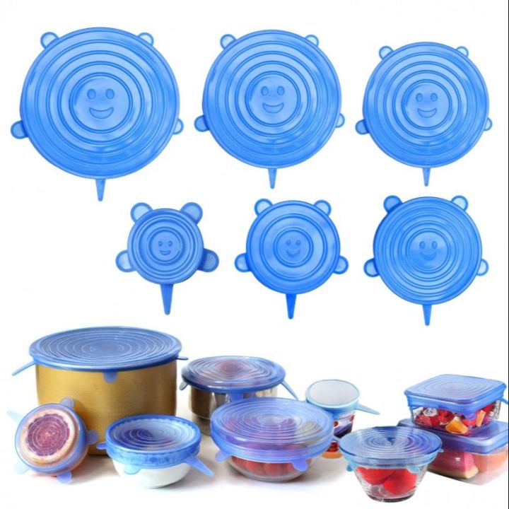 6Pcs/Set Perfect Seal Silicone Super Stretch Lids | Daraz.com.np