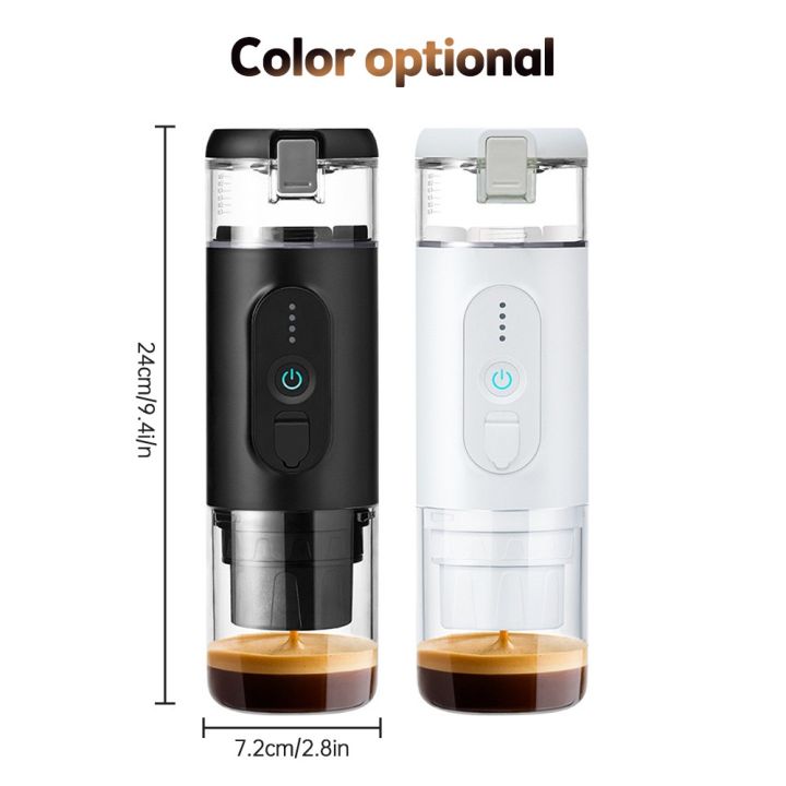 Portable Electric Espresso Coffee Machine Cordless Heating Single Serve ...