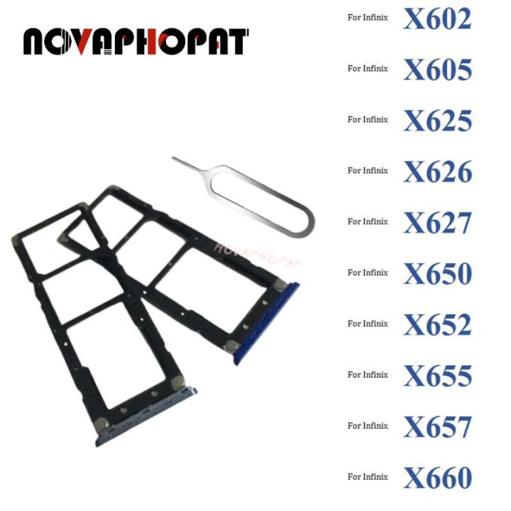 Novaphopat Black SIM Card Tray For Infinix X602 X605 X625 X626 X627 ...