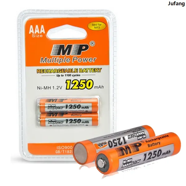 JufangAAA Rechargeable Battery 1250 mAh 1.2V MP Brand Luxury | Daraz.com.np