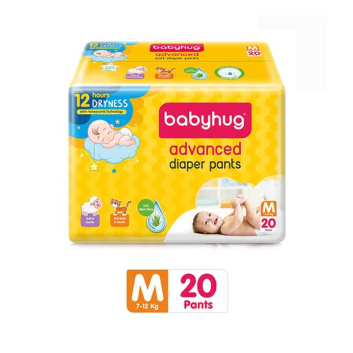 Babyhug Advanced Pant Style Diapers Medium - 20 Pieces | Daraz.com.np