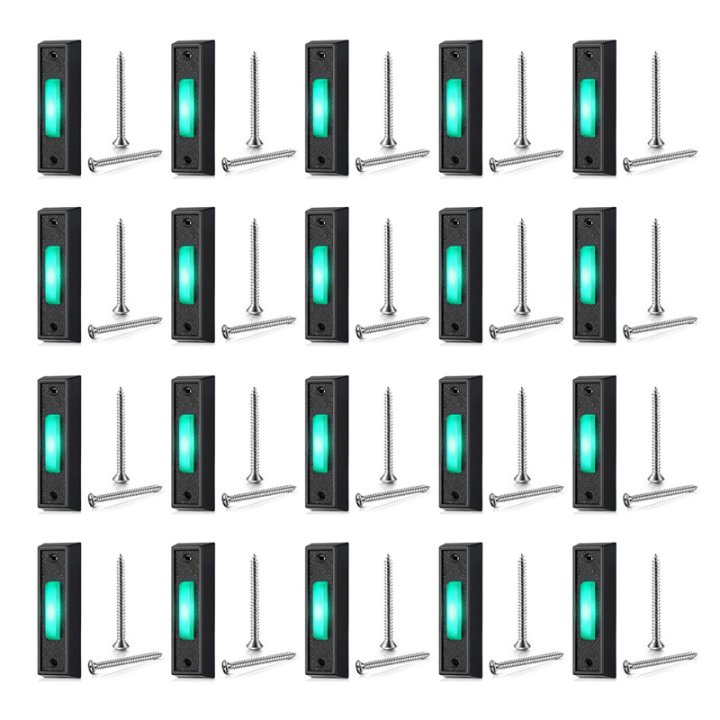 JAERBEE 20PCS Wired Doorbell Button with LED Light, Replacement of ...