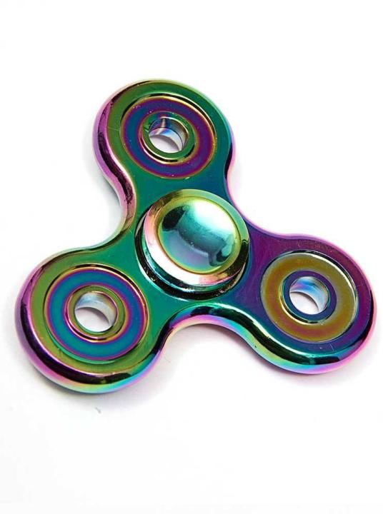 Rainbow Aluminium Tri Fidget Spinner | Daraz.com.np
