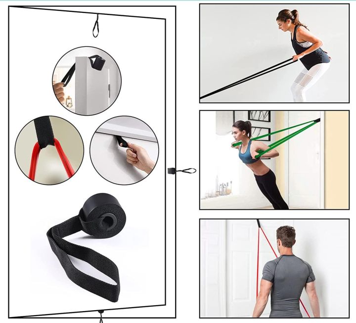 Door Anchor for Pull Up Resistance Bands Indoor Home Gym Fitness Muscle ...