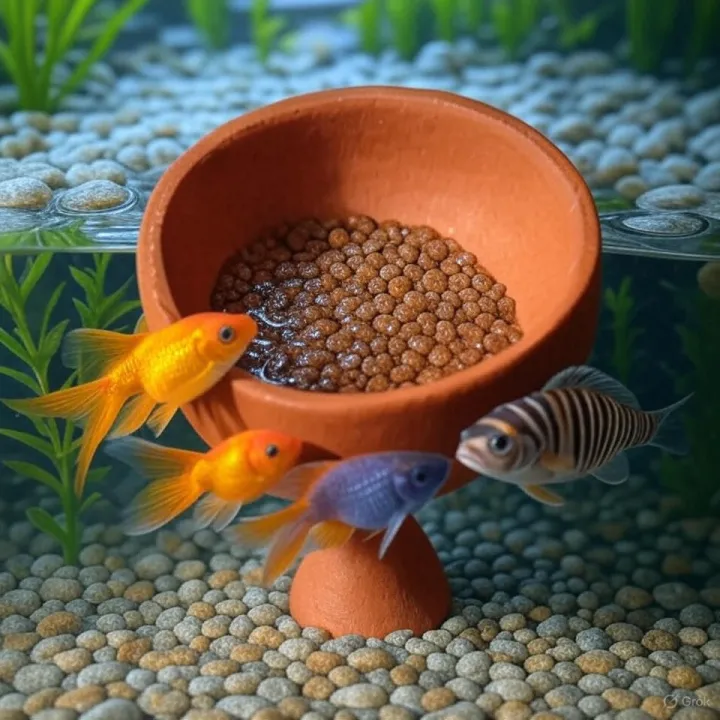 Set of 2 Terracotta Aquarium Caves – Natural Hiding Spots for Fish ...