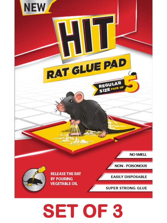 Godrej HIT Rat/Mouse Glue Pad - No Smell, Non Poisonous, Easy to Use ...