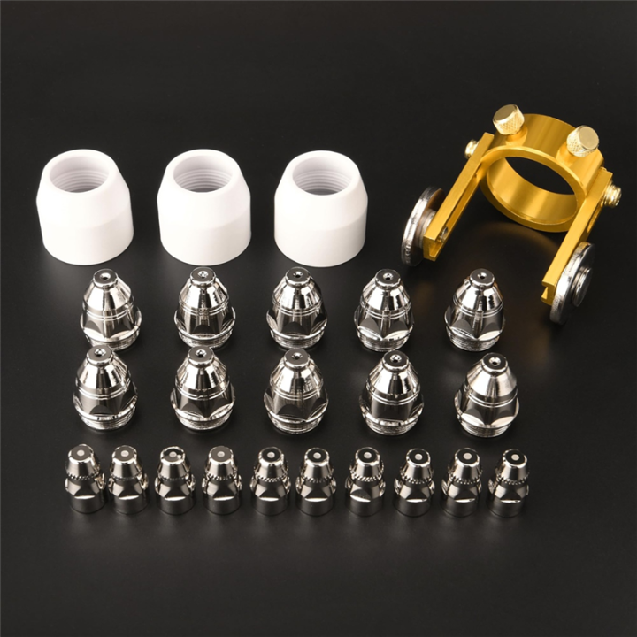 P80 Plasma Cutter Torch Consumables, 24Pcs 1.5mm Cutting Torch Nozzle ...