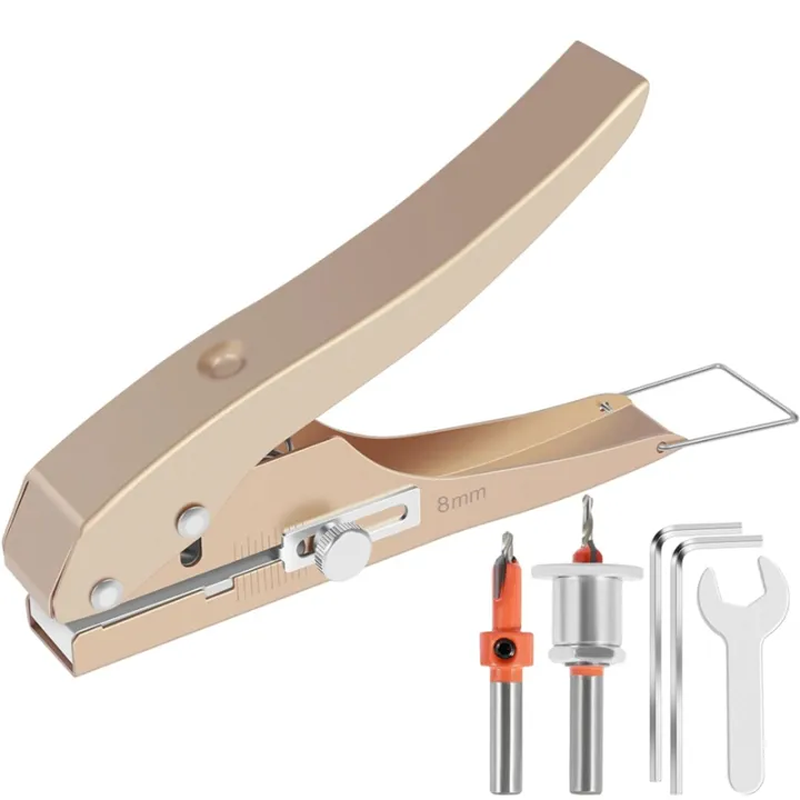Single Hole Punch 8mm Heavy Duty Hole Puncher Edge Banding Punching ...