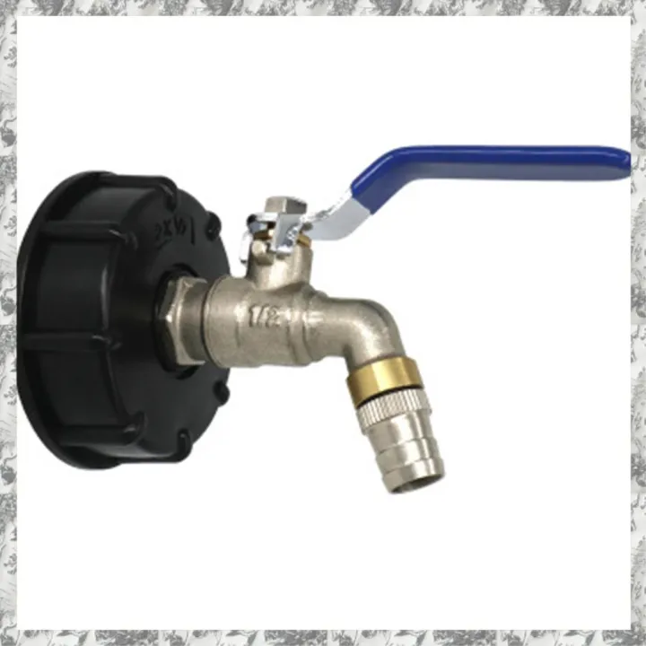 CGearuppt IBC Ball Outlet Tap Tank 3/4inch Food Grade Drain Adapter ...